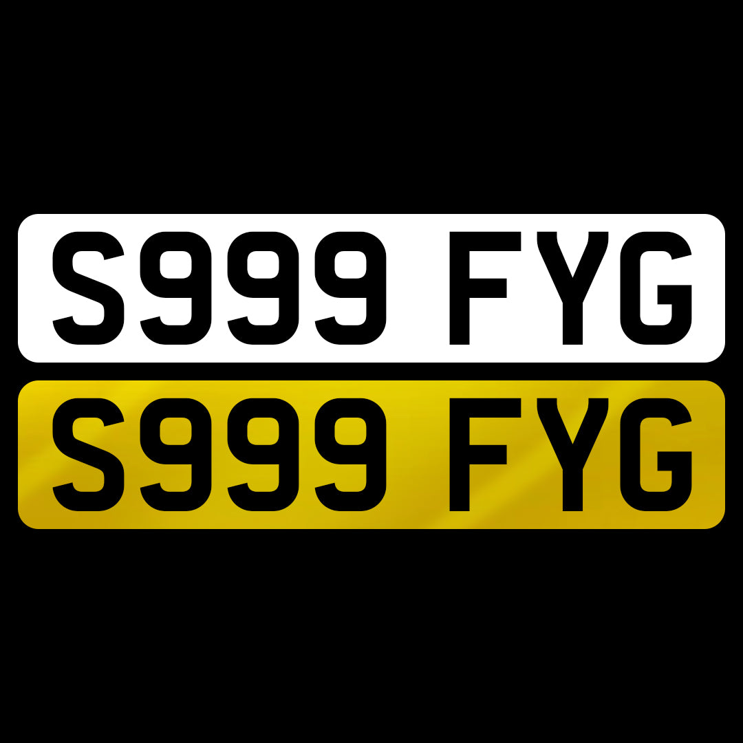 Number Plate for Sale - S999 FYG – REG KING